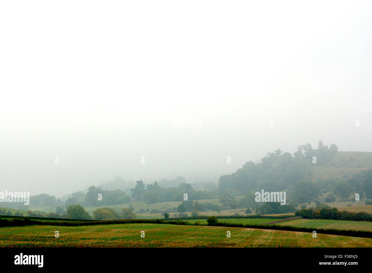 Mist over farm hi-res stock photography and images - Alamy