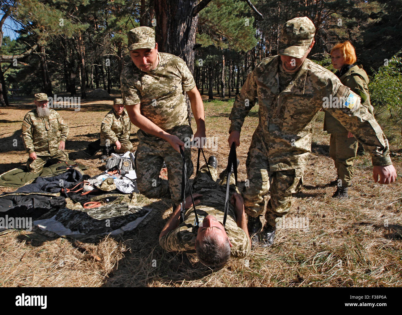 Priests of the Ukrainian Orthodox Church of Kiev Patriarchate wearing ...