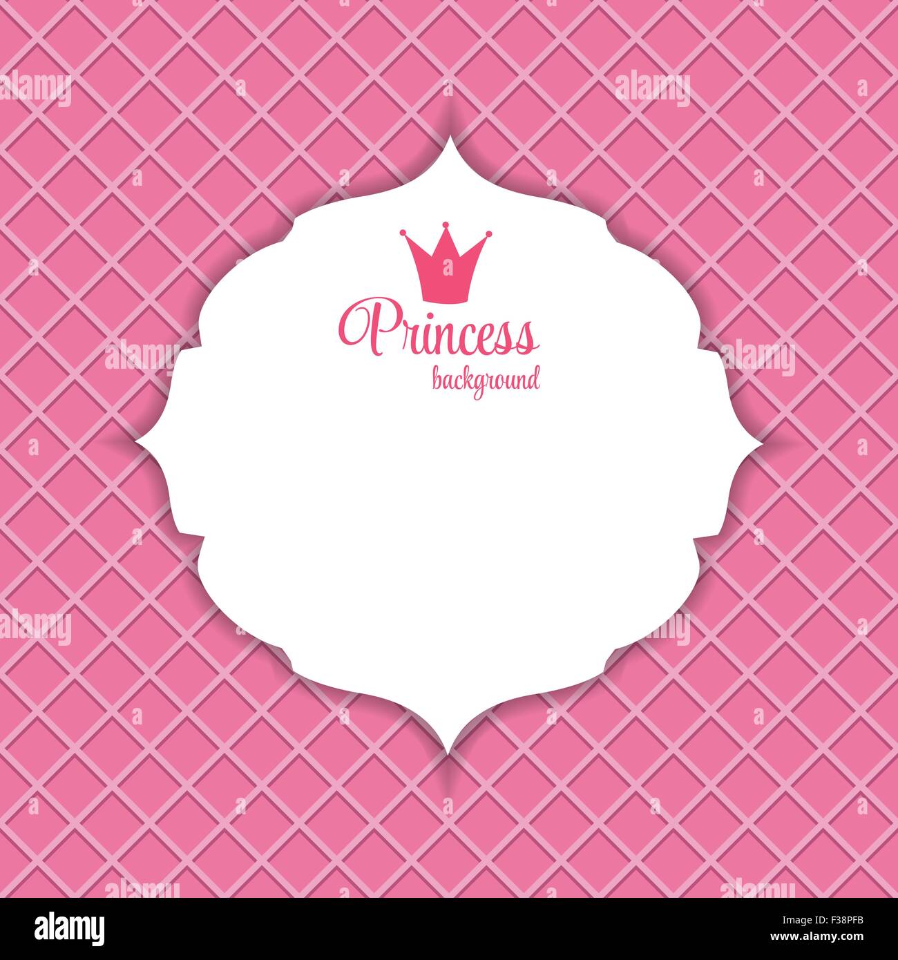Princess Crown Frame Vector Illustration Stock Vector Image & Art - Alamy