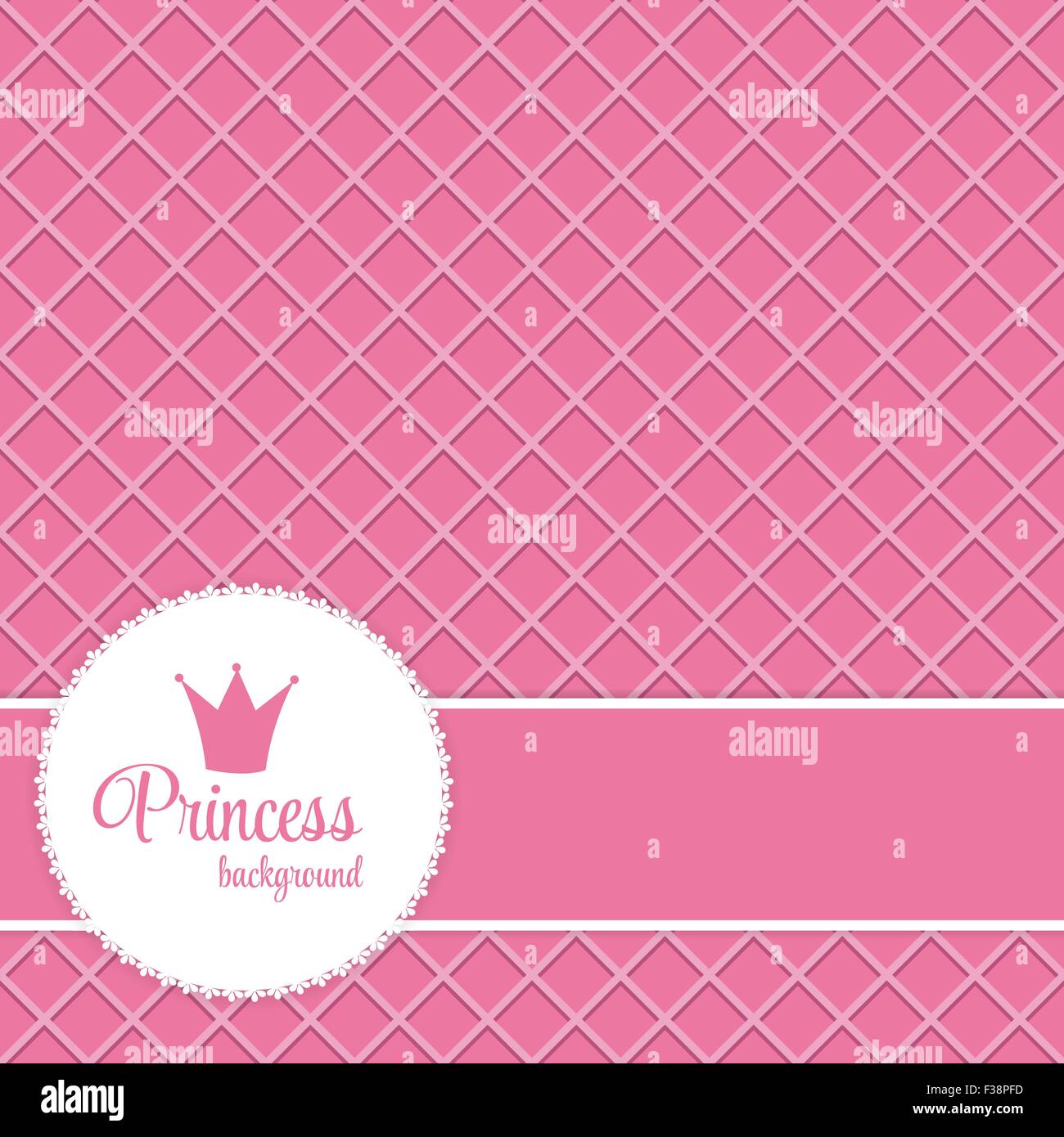 Princess Crown Frame Vector Illustration Stock Vector Image & Art - Alamy