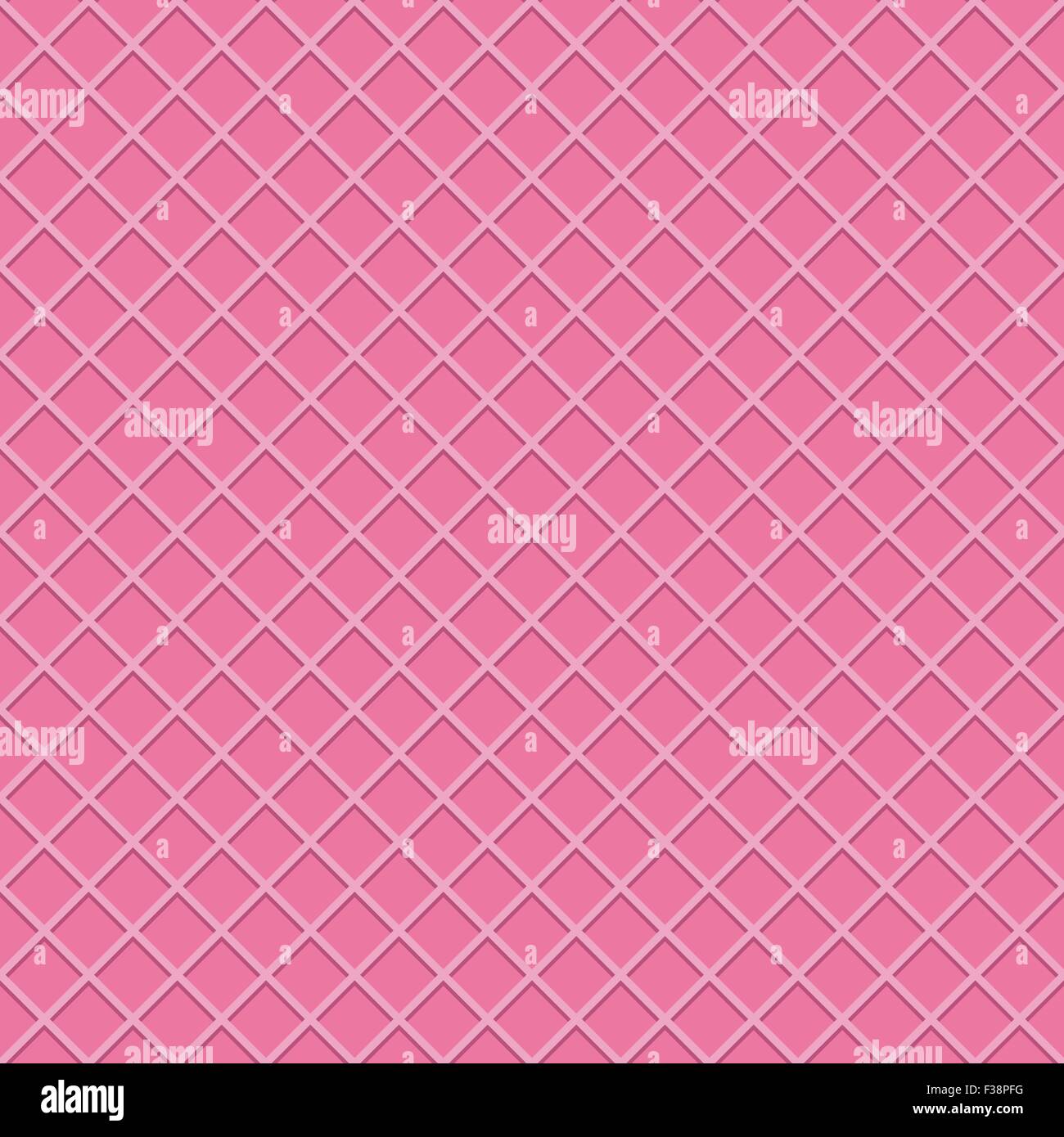 Waffle Seamless Pattern Background Vector Illustration Stock Vector