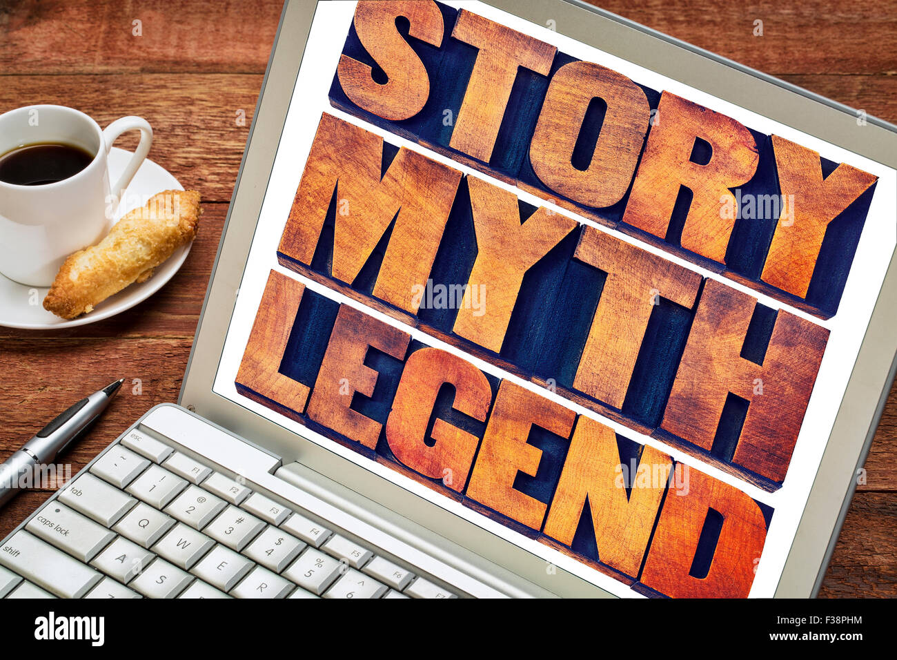Story myth legend word abstract hi-res stock photography and images - Alamy