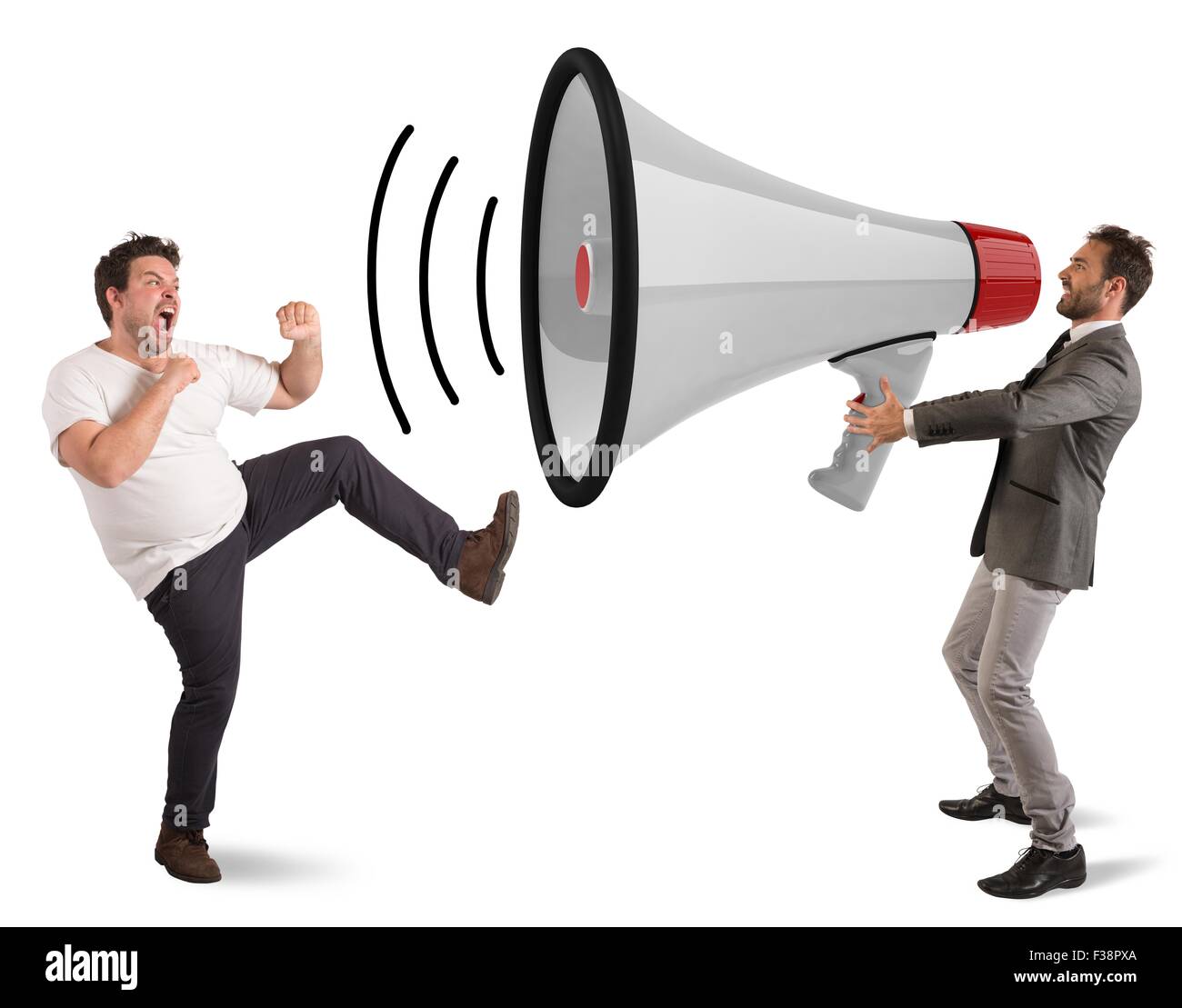 Stop screaming Cut Out Stock Images & Pictures - Alamy