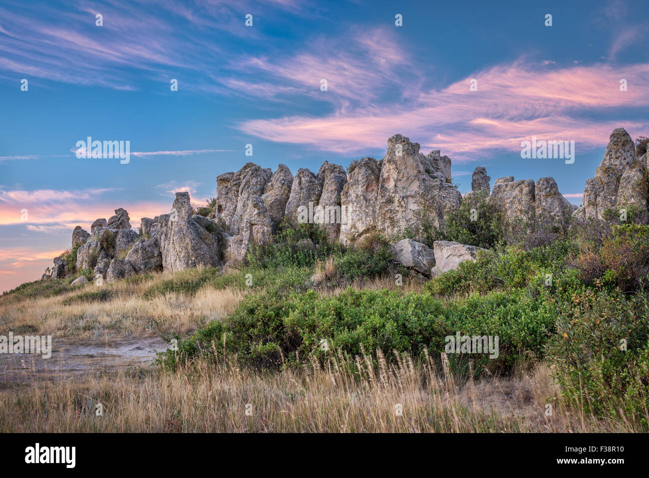 Natural Fort, historical and geological landmark at dawn, northern ...