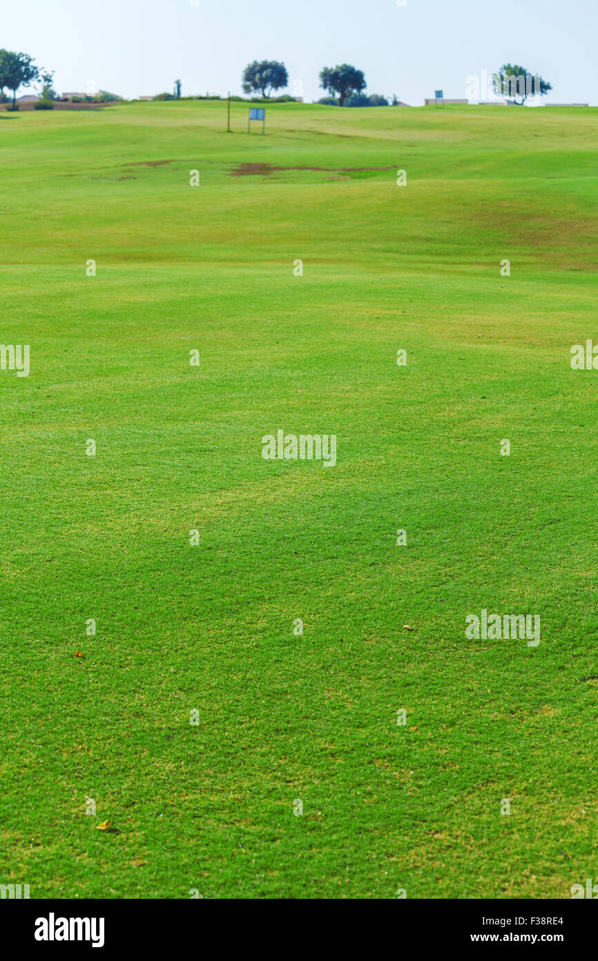 Training golf field for range shots, Cyprus Stock Photo - Alamy