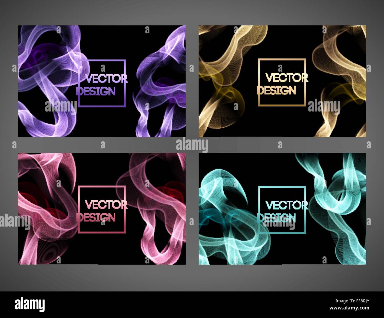 Wave smoke background. Vector illustration Stock Vector Image & Art - Alamy