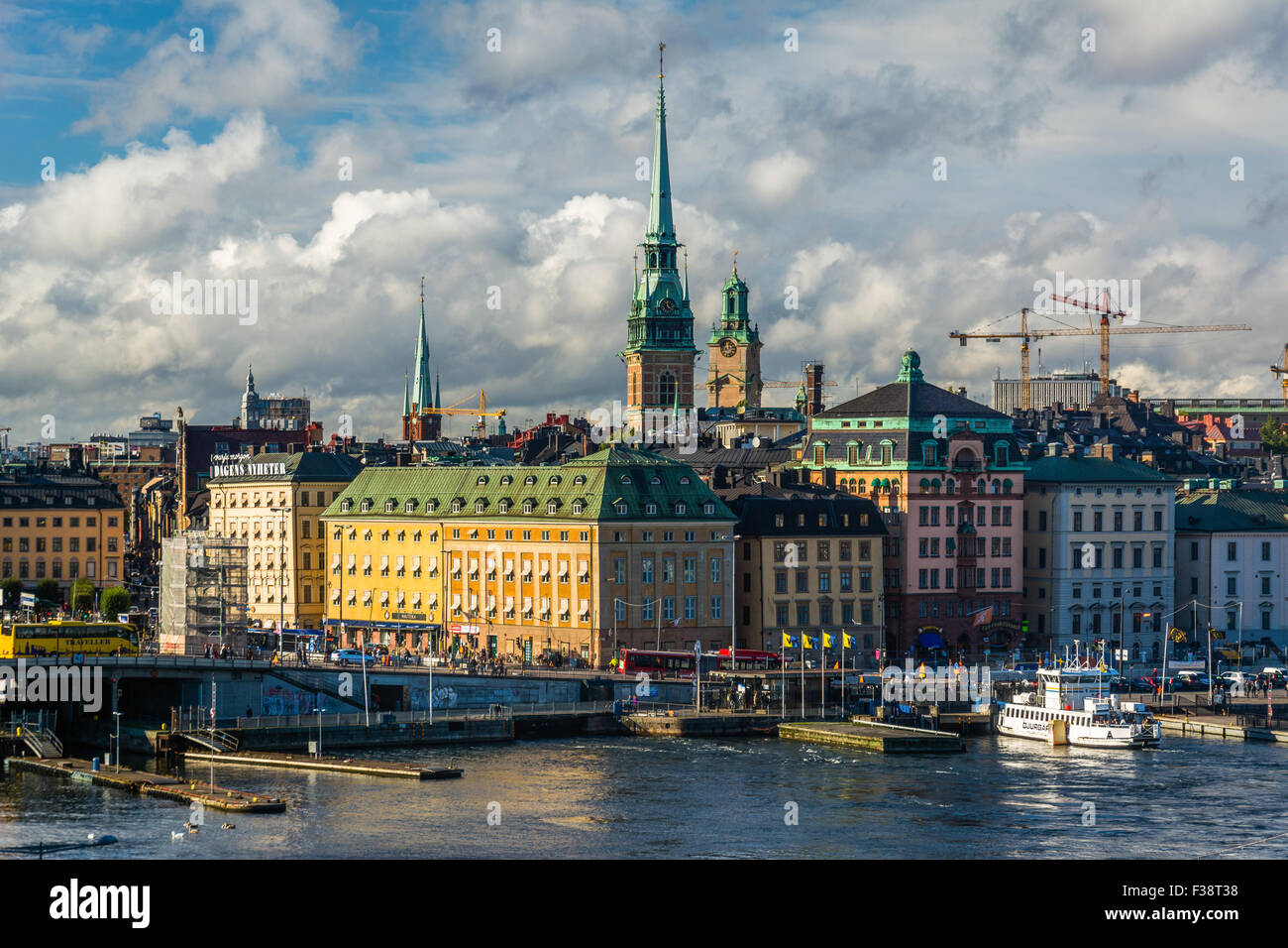 View of Galma Stan from Fjällgatan, in Södermalm, Stockholm, Sweden ...