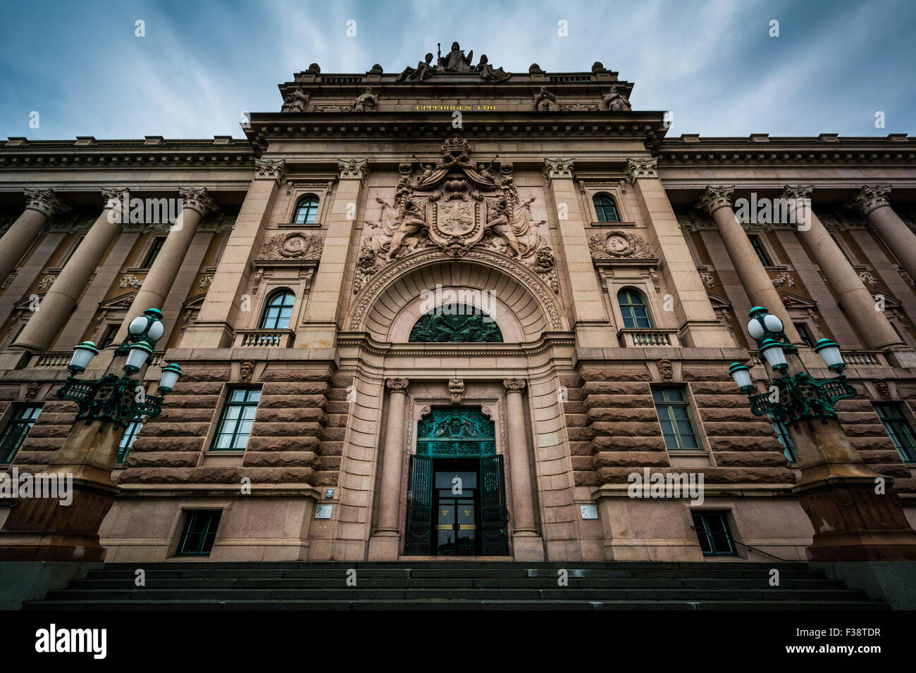 Riksdagshuset, the Swedish Parliament Building, on the island of Helgeandsholmen, in Galma Stan ...