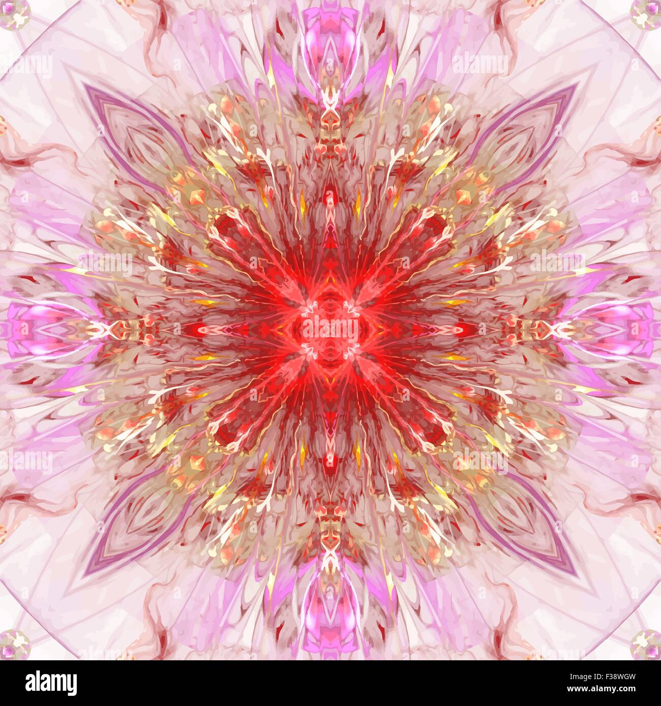 Abstract kaleidoscopic pattern Stock Vector Image & Art - Alamy
