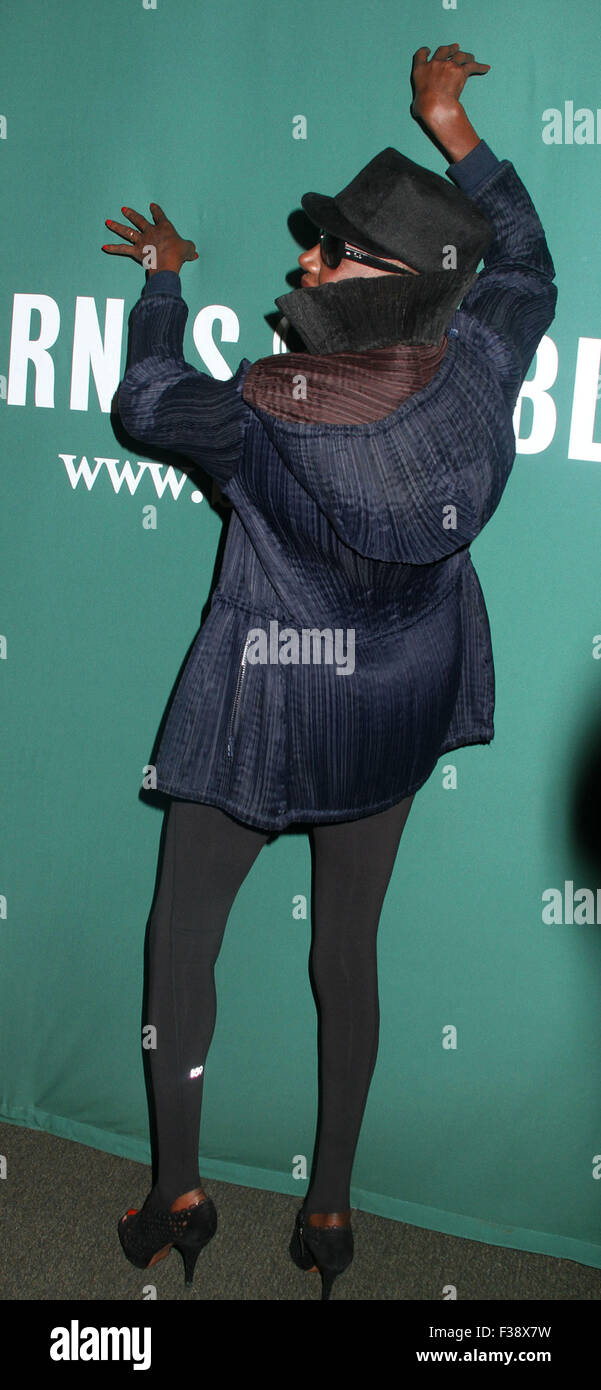 New York, New York, USA. 1st Oct, 2015. Singer/model GRACE JONES poses ...