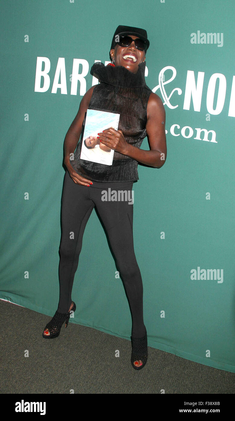 New York, New York, USA. 1st Oct, 2015. Singer/model GRACE JONES poses ...