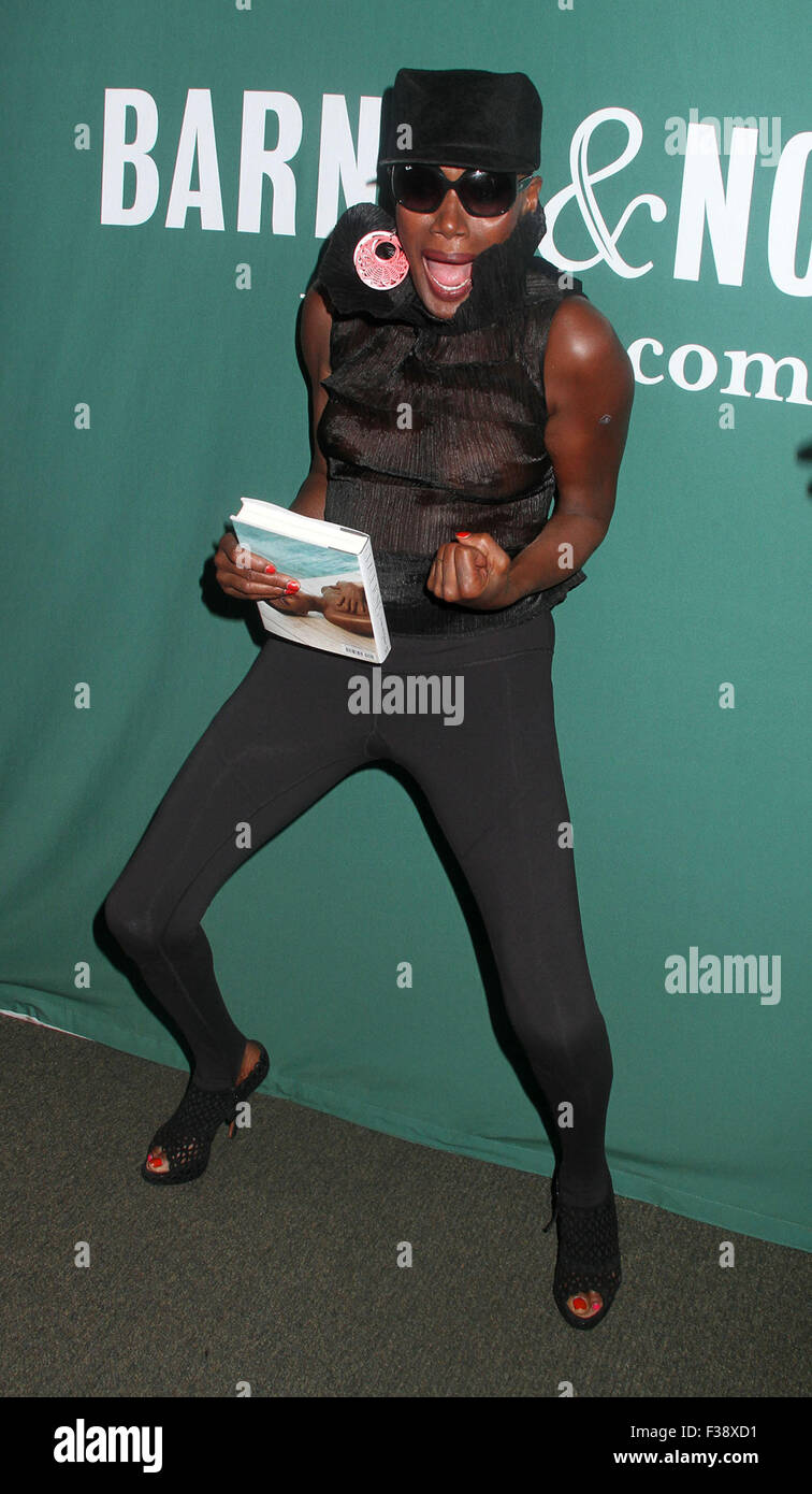New York, New York, USA. 1st Oct, 2015. Singer/model GRACE JONES poses ...
