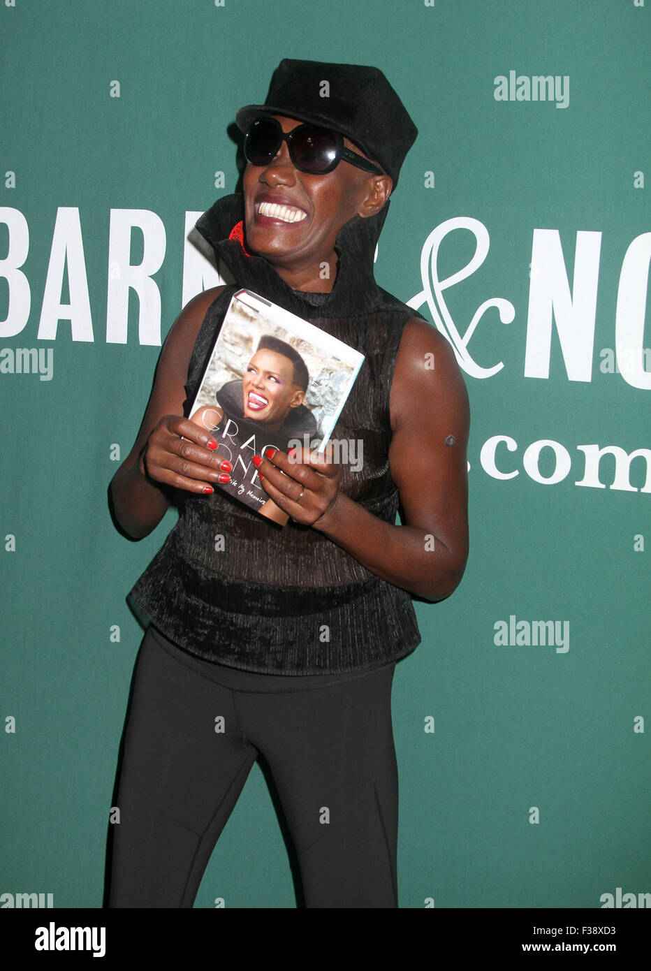 New York, New York, USA. 1st Oct, 2015. Singer/model GRACE JONES poses ...
