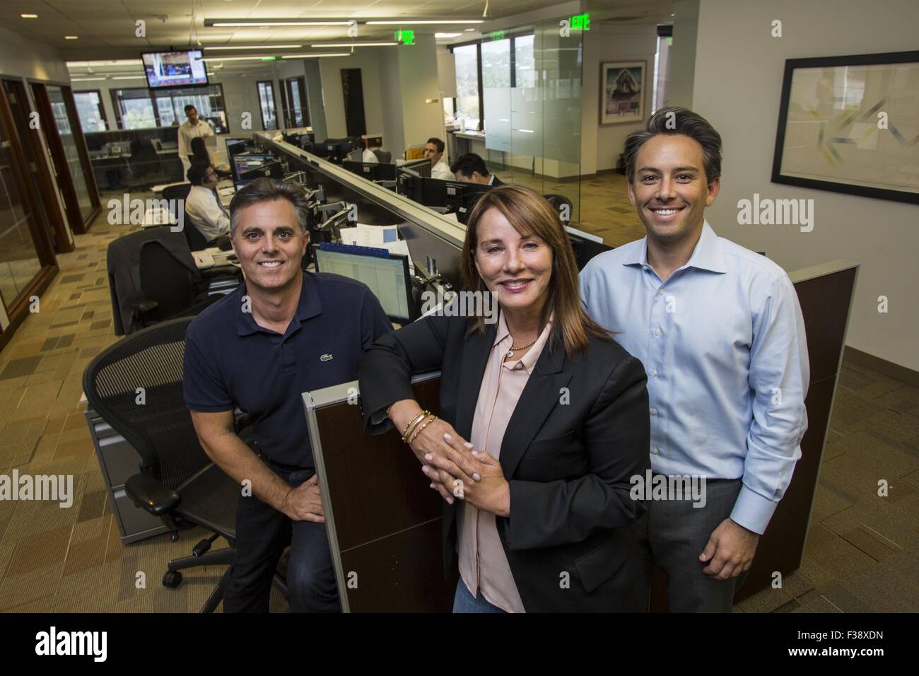 Los Angeles, California, USA. 14th Sep, 2015. Rebecca Rothstein, center ...