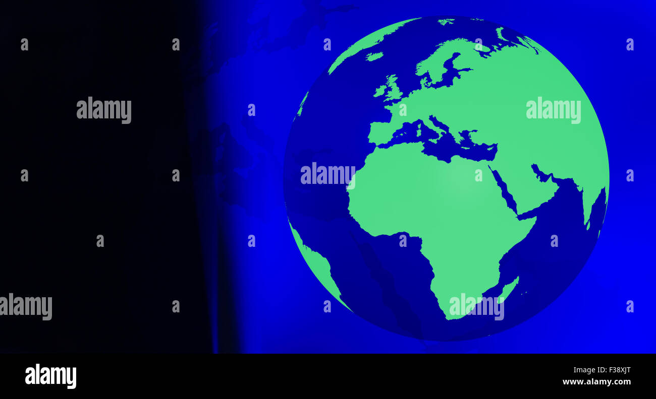 Planet earth green globe ecology background Stock Photo - Alamy