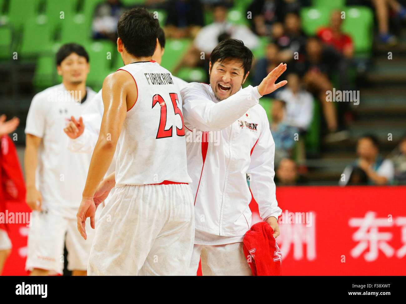 Changsha, China. 1st Oct, 2015. (L-R) Takatoshi Furukawa, Ryoma Hashimoto (JPN) Basketball ...