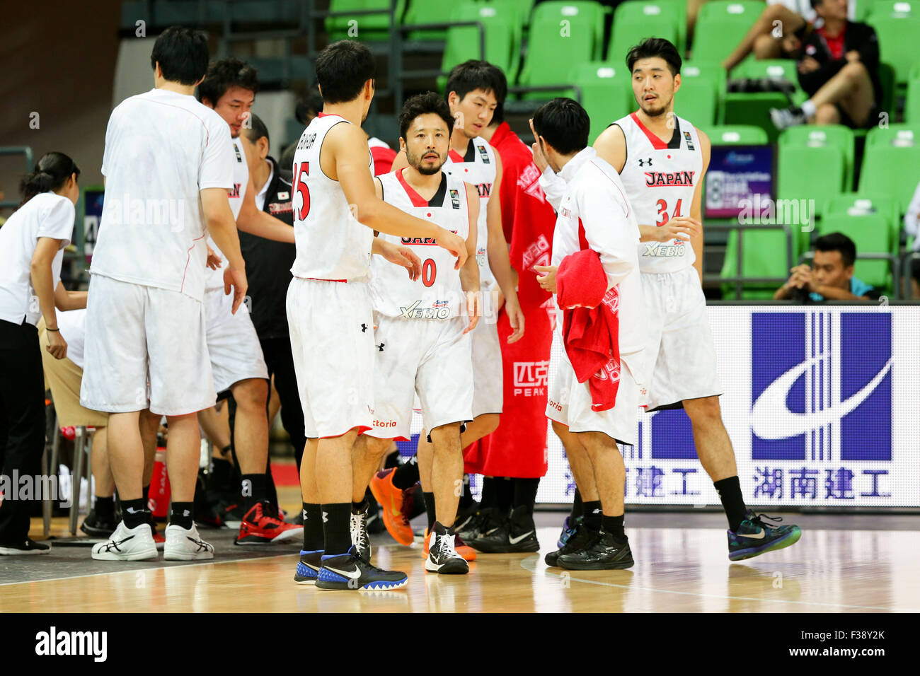 Changsha, China. 1st Oct, 2015. Japan team group (JPN) Basketball ...