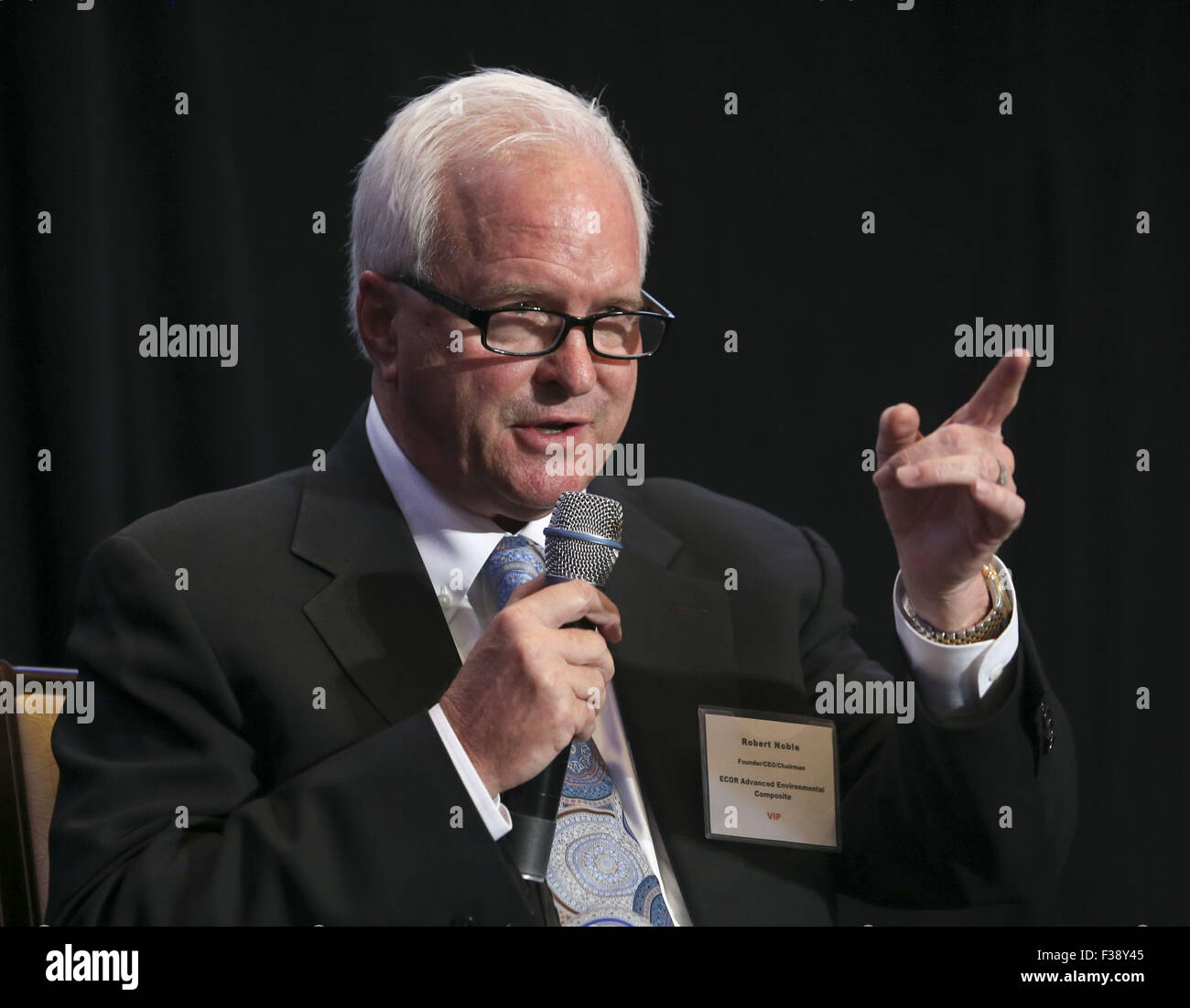 Los Angeles, California, USA. 24th Sep, 2015. Robert Noble, President ...