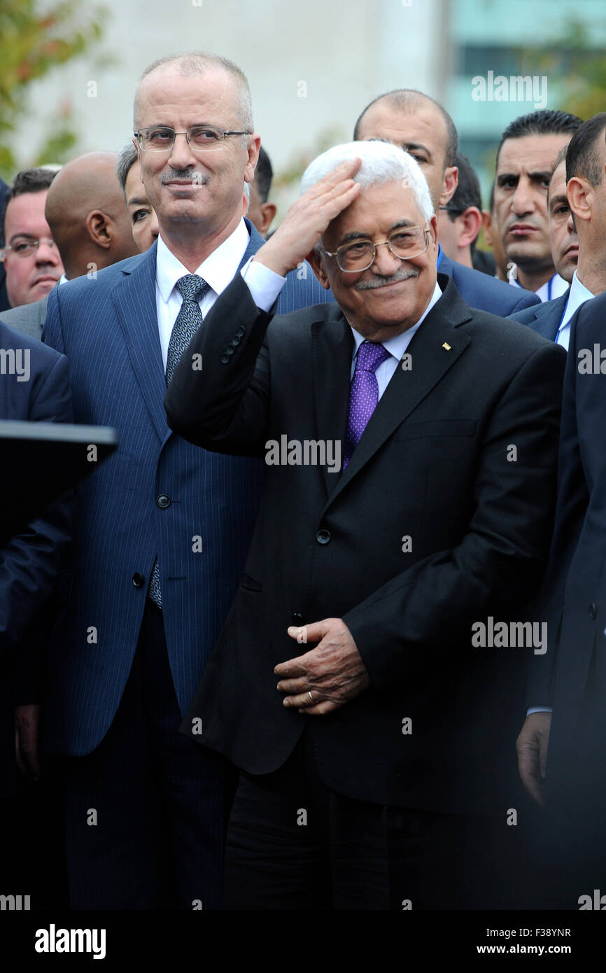 Mr. Mahmoud Abbas President of Palestine at a United Nations ceremony ...
