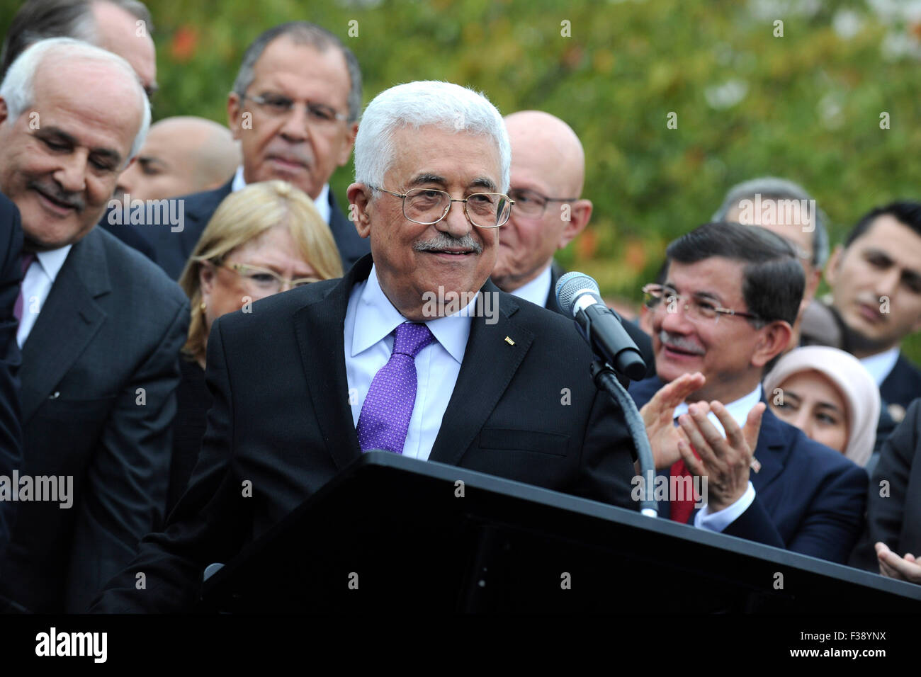 Mr. Mahmoud Abbas President of Palestine at a United Nations ceremony ...