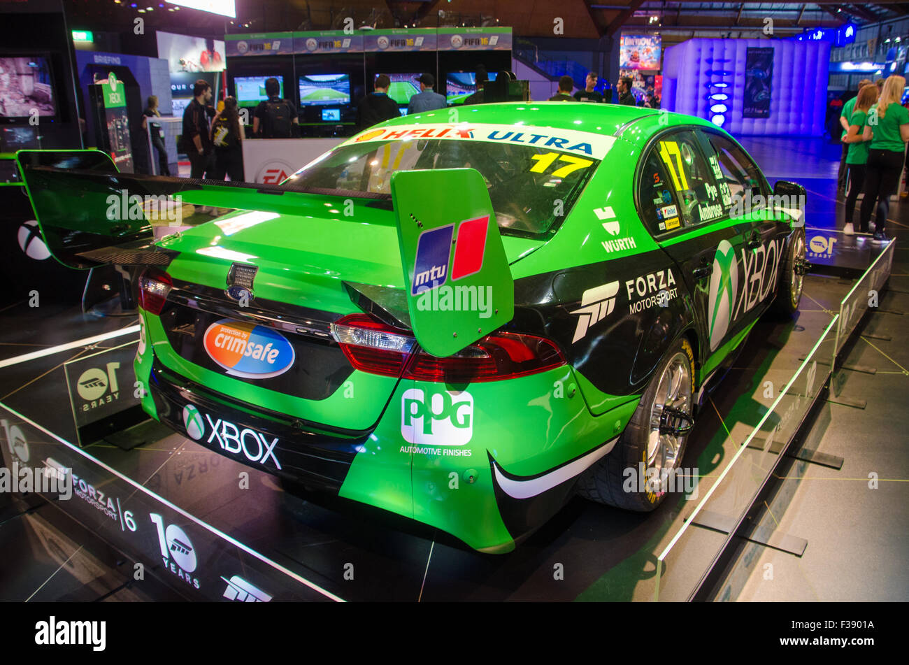 Sydney, Australia. 2nd October, 2015. V8 Supercar on display at the ...
