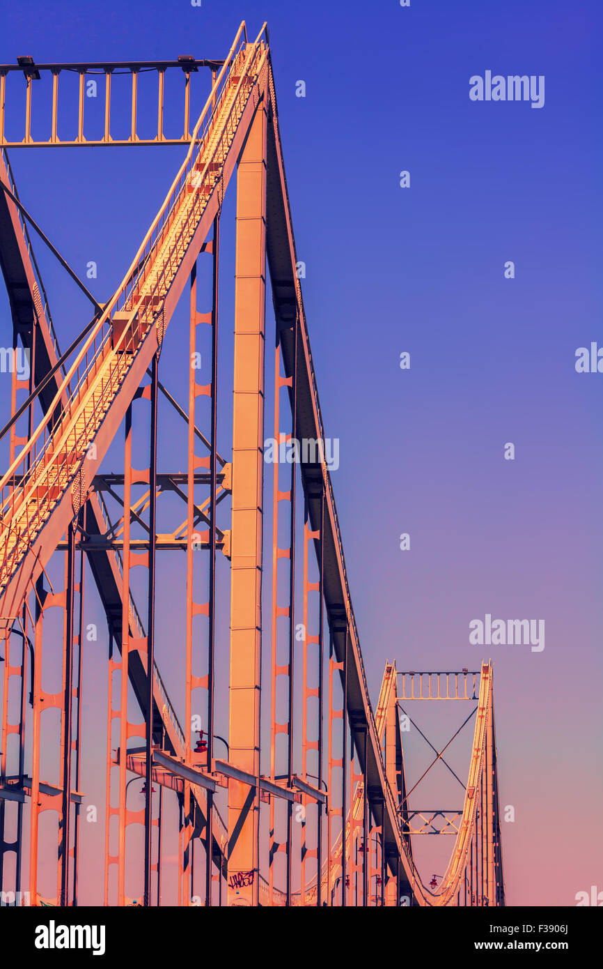Bridge at sunset Stock Photo - Alamy