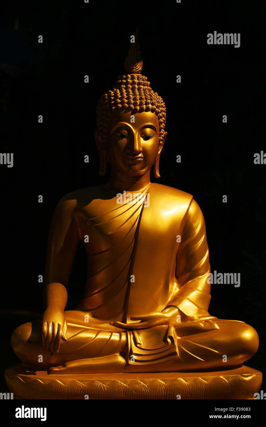 Buddha statue in sitting gesture Stock Photo - Alamy