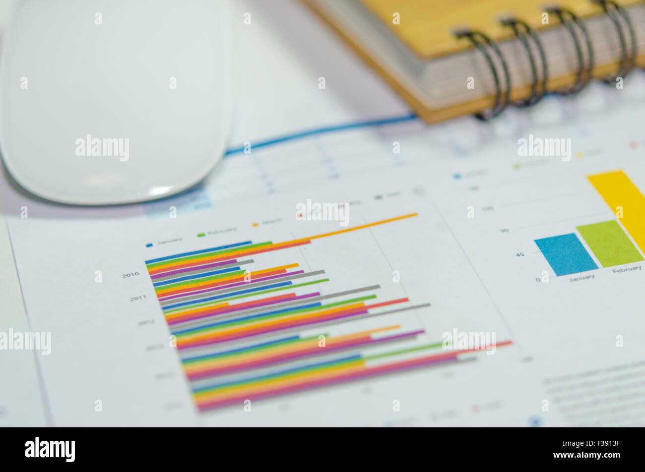business documents with charts growth Stock Photo - Alamy
