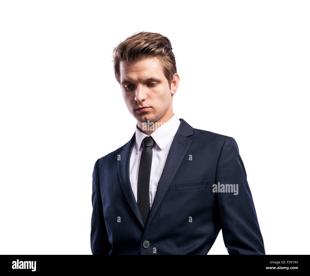 Young handsome businessman Stock Photo - Alamy