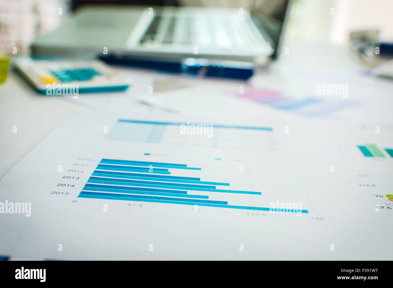 Business finance, accounting, statistics and analytic research concept ...
