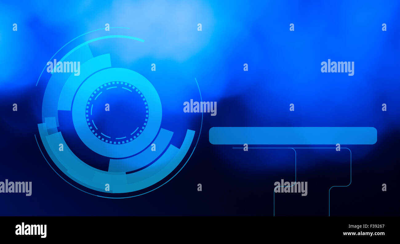 Tech blue abstract background Stock Photo - Alamy