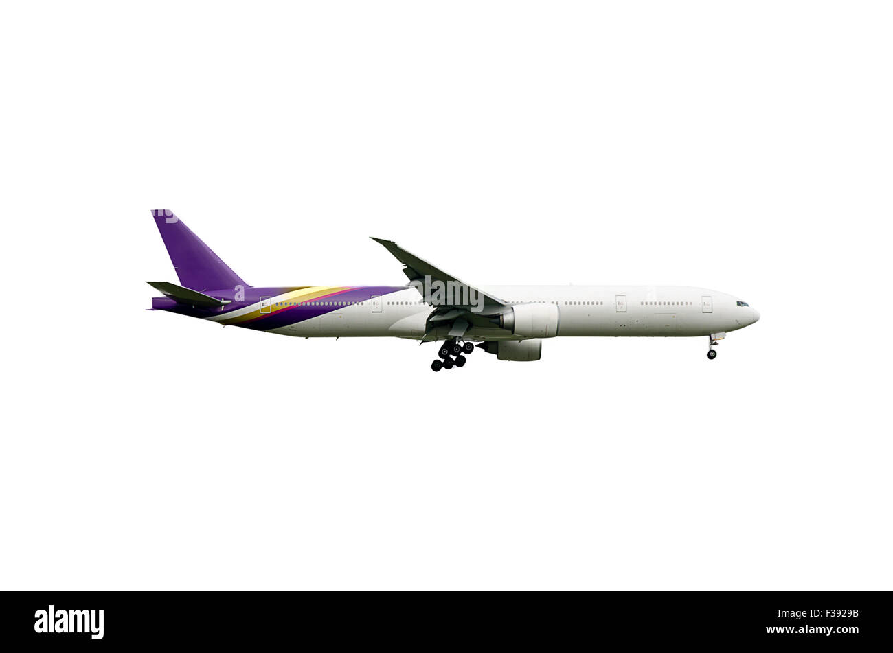 airplane isolated on the white background Stock Photo - Alamy