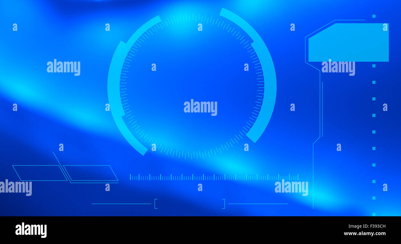 Hologram interface blue background Stock Photo - Alamy