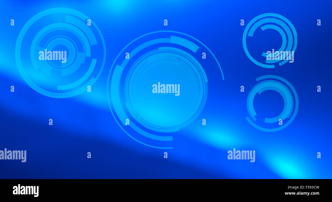Hologram graphics, abstract blue background Stock Photo - Alamy