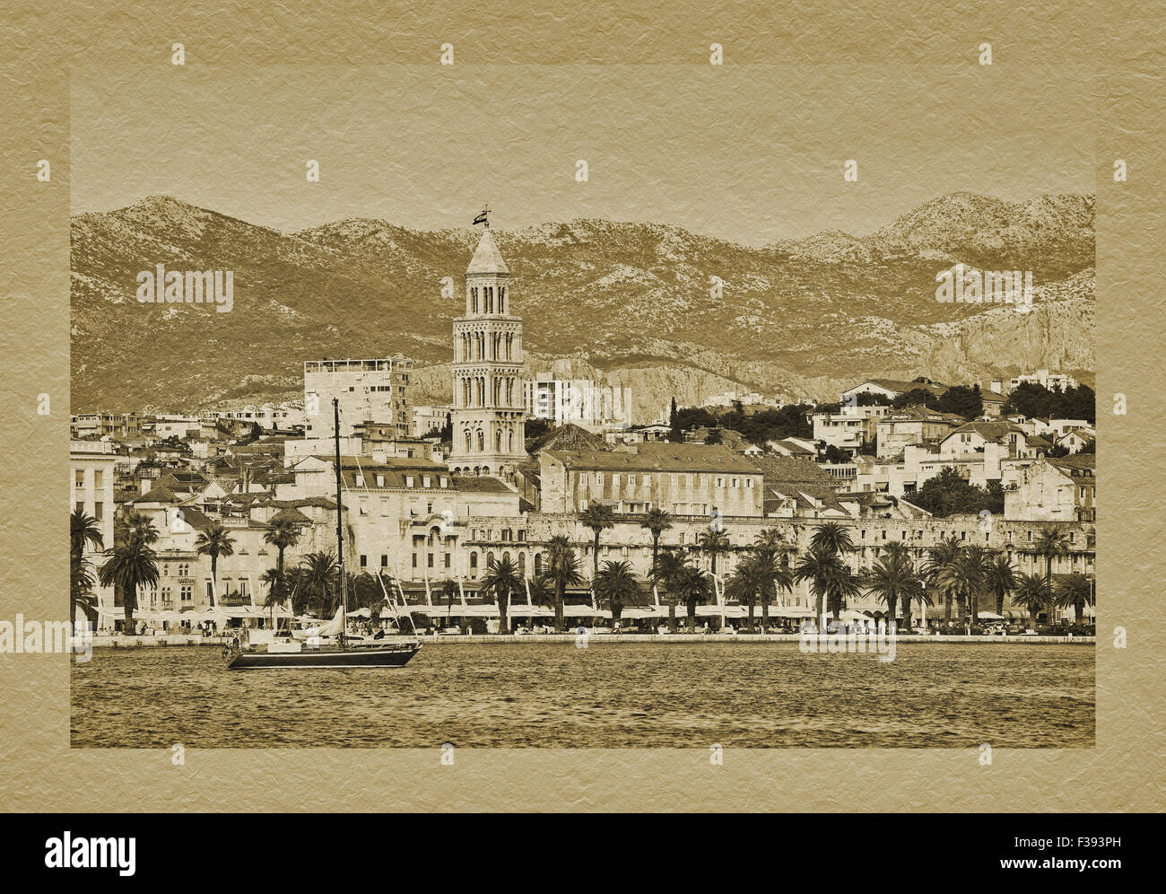 View to the Roman Catholic Cathedral of Sveti Duje, part of the former ...