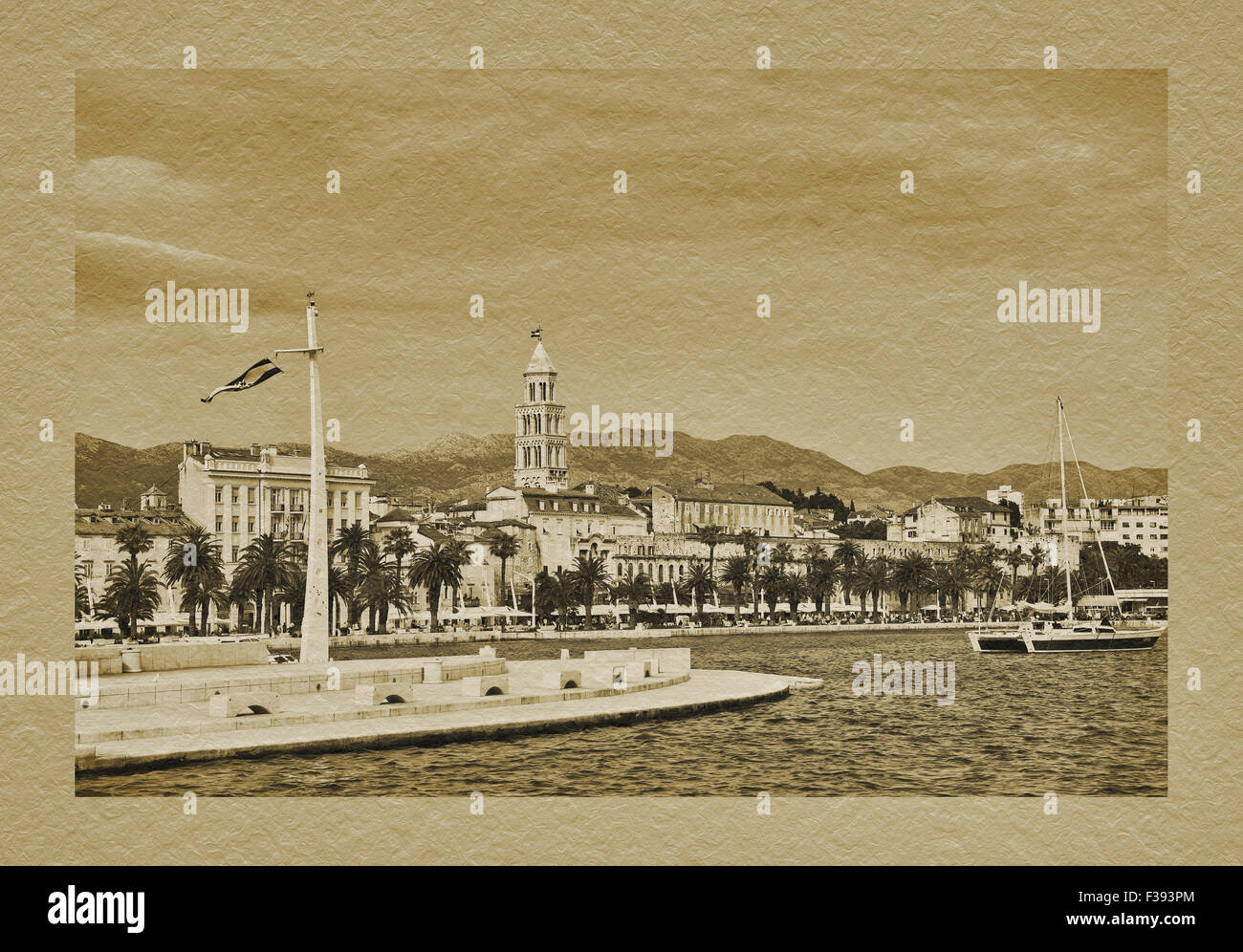 View to the Roman Catholic Cathedral of Sveti Duje, part of the former ...