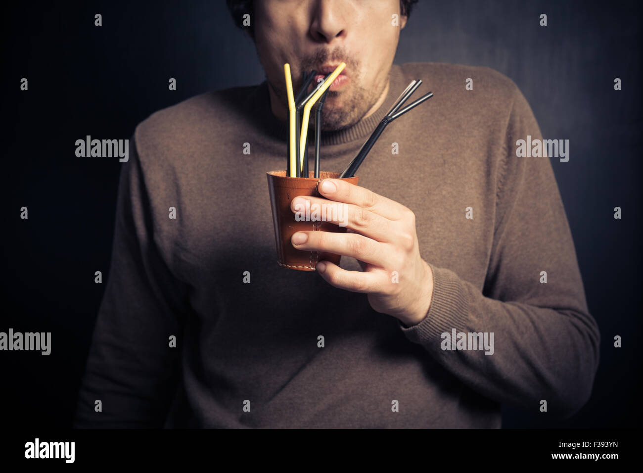 Sucking a straw hi-res stock photography and images - Alamy