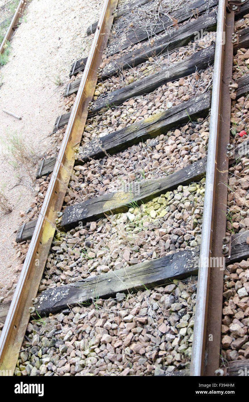 Abandoned railway railroad rail rails hi-res stock photography and ...