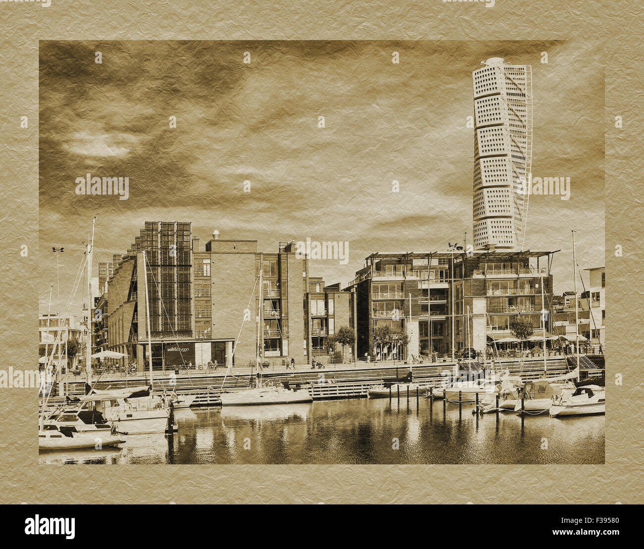 Turning Torso, with 190 meters highest skyscraper of Scandinavia ...