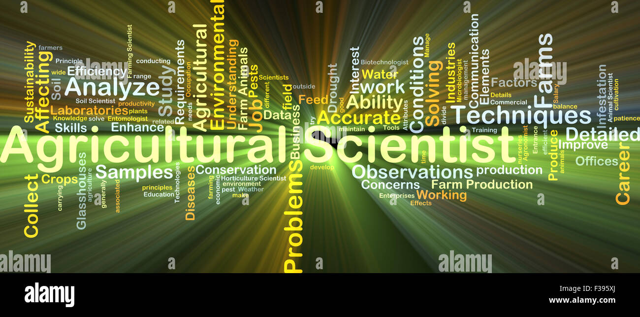 Background concept wordcloud illustration of agricultural scientist ...