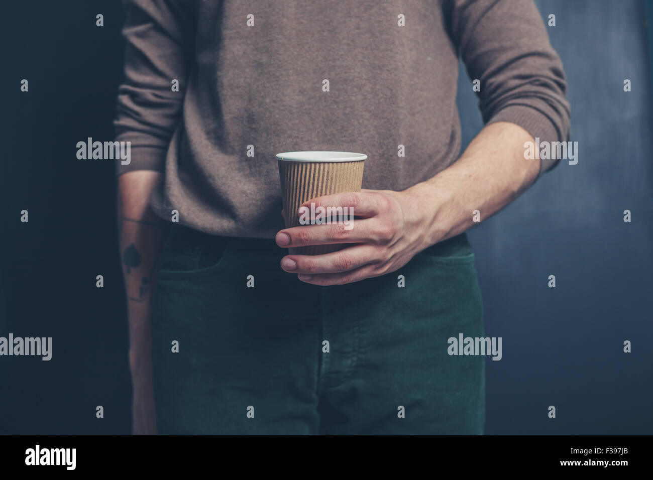 One black paper coffee hi-res stock photography and images - Alamy