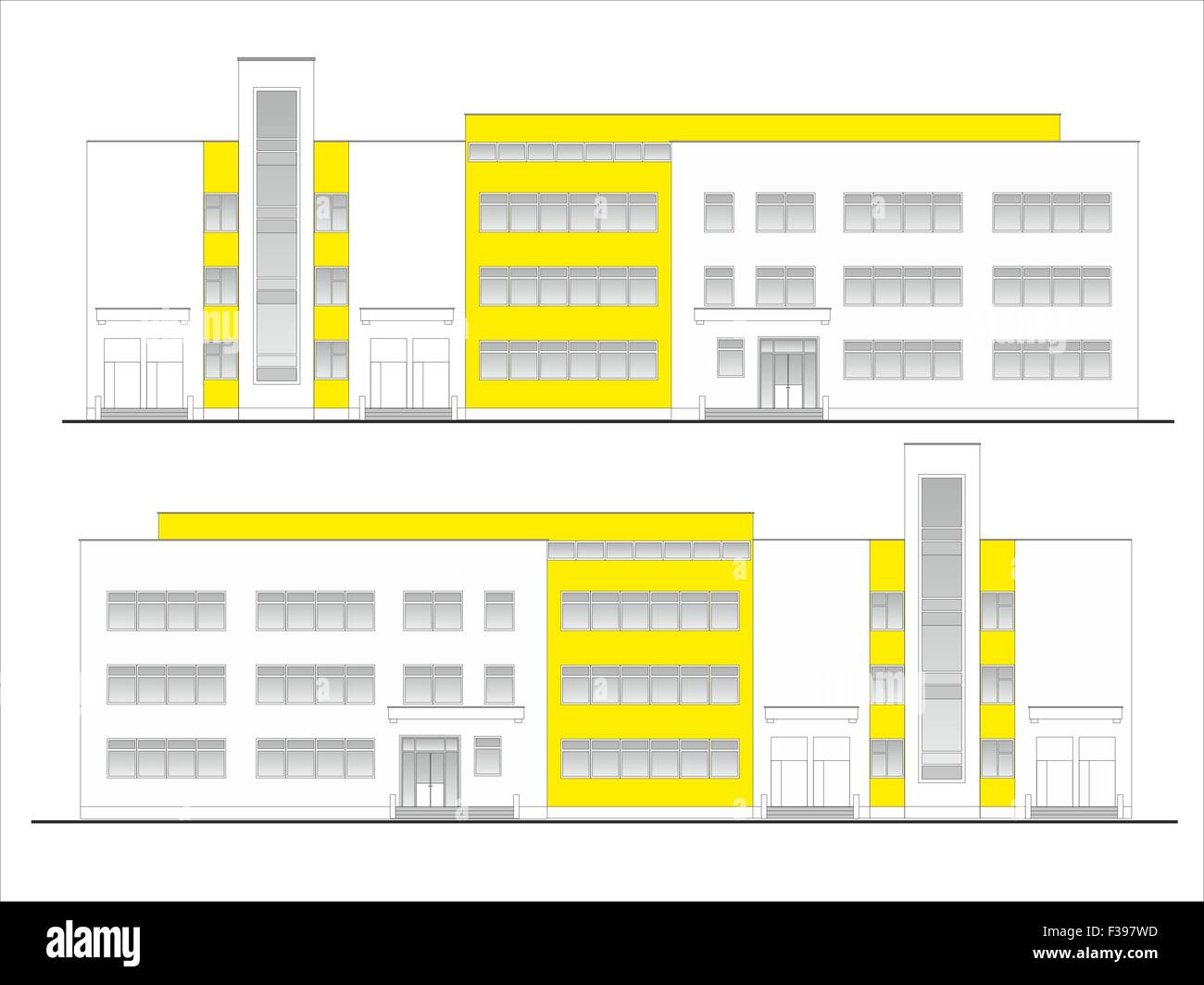Houses, Buildings, Constructions, Installations. Illustrations of ...