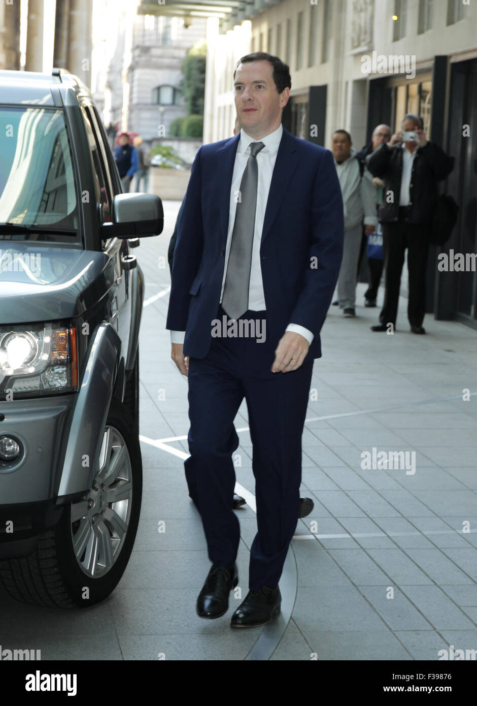London, UK, 6th Sep 2015: Chancellor George Osborne seen at the BBC ...