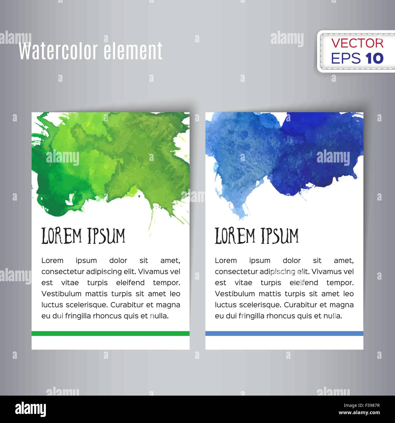 Hand drawn watercolor card Stock Vector Image & Art - Alamy