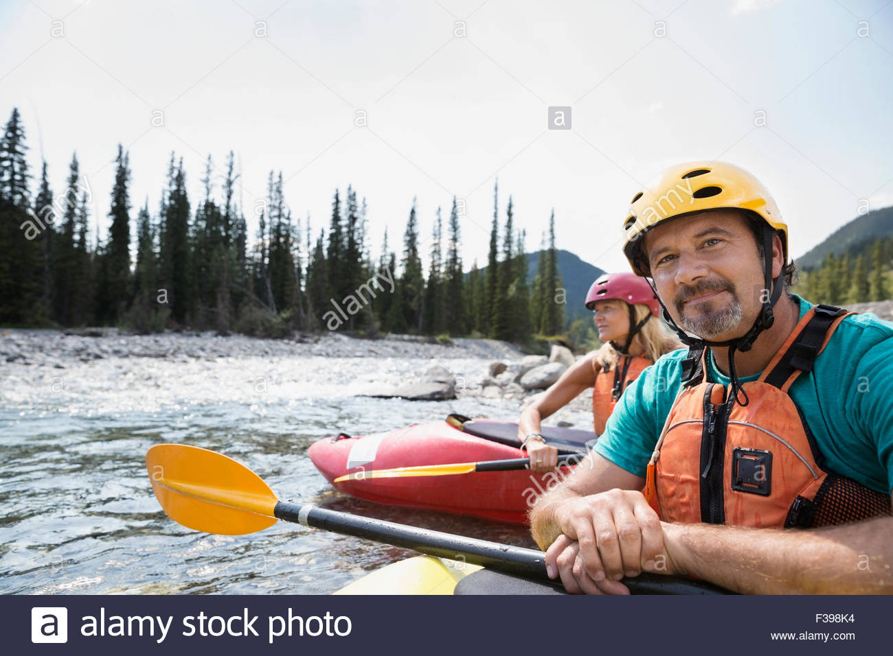 Portrait mature man kayak in hi-res stock photography and images - Alamy