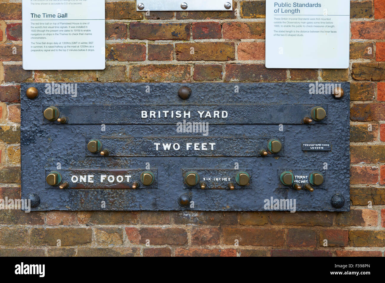 Standards of Length, Greenwich, London, UK Stock Photo - Alamy