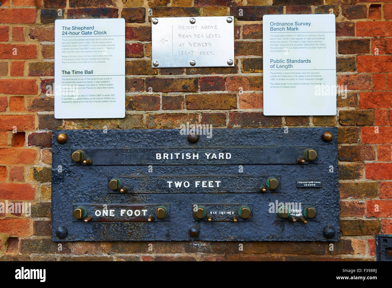 Standards of Length, Greenwich, London, UK Stock Photo - Alamy