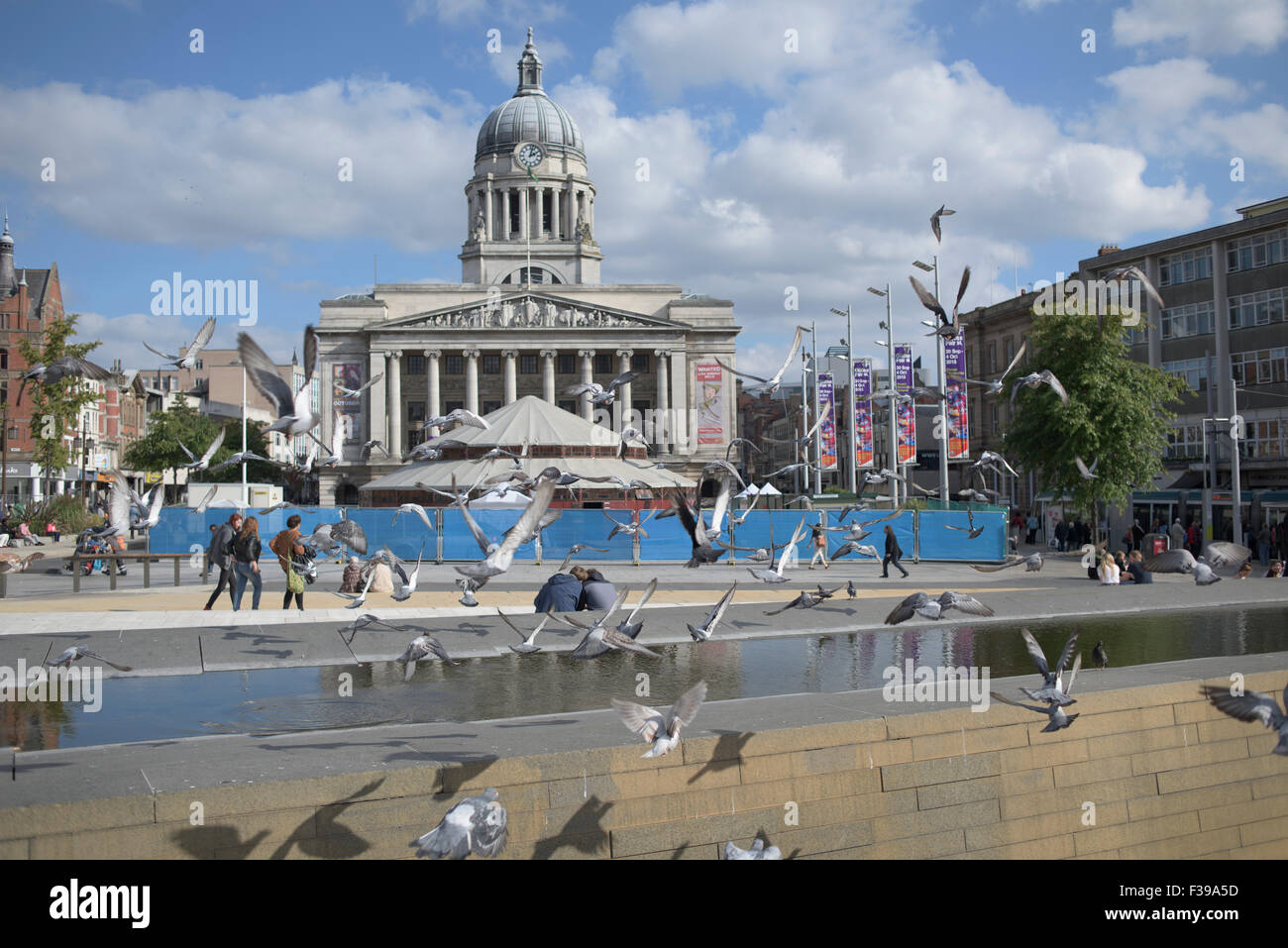 Nottingham's Old Market Square ,UK Stock Photo - Alamy