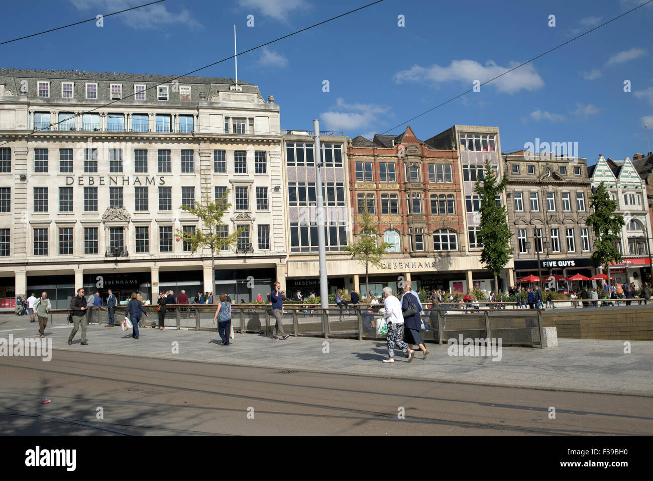 Nottingham's Old Market Square ,UK Stock Photo - Alamy