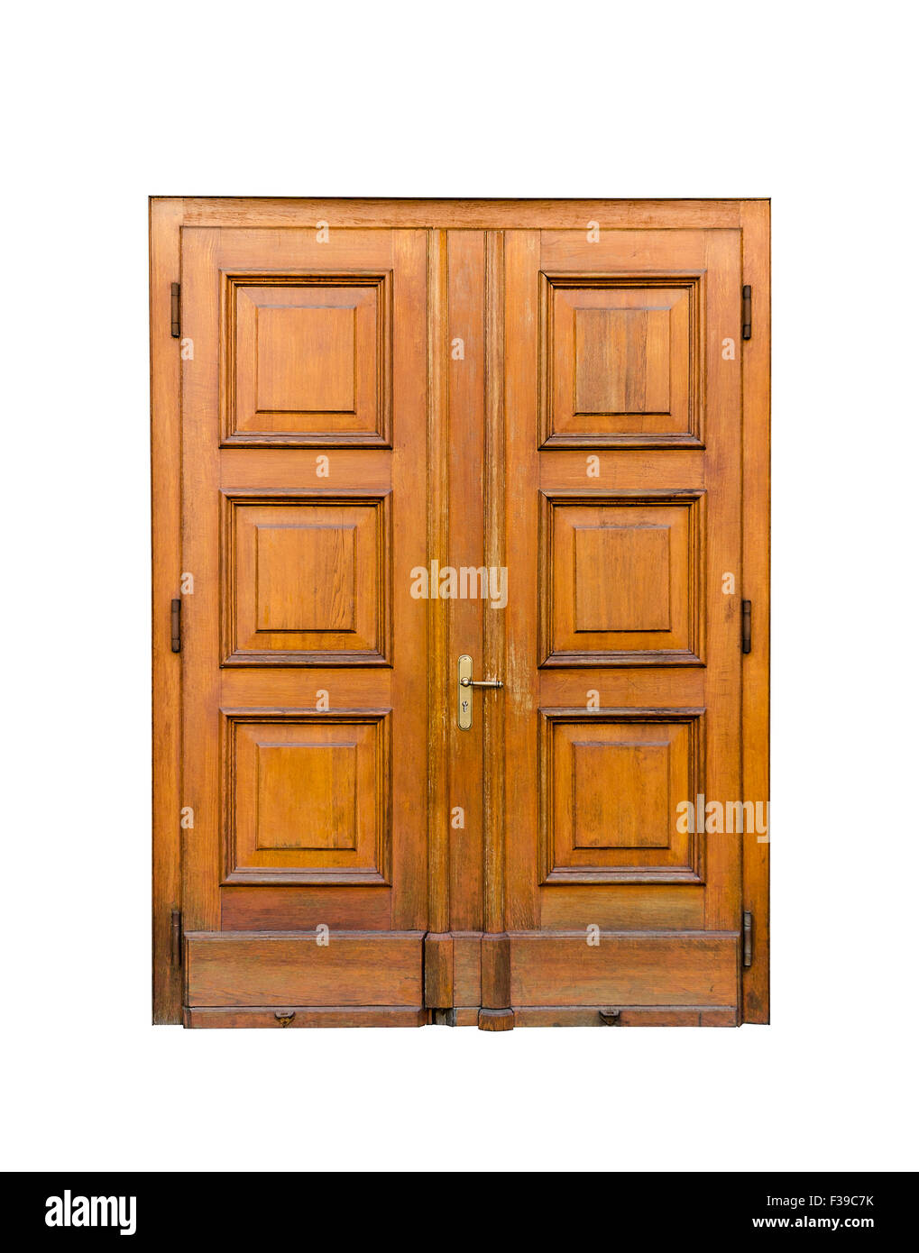 Old antique door handle Cut Out Stock Images & Pictures - Alamy